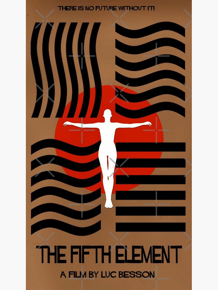 "The Fifth Element by Luc Besson Movie Poster" Sticker by PeacefulRiver ...