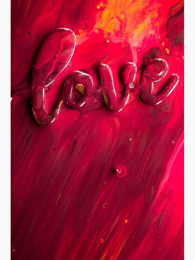 "RED HOT LOVE " Poster for Sale by Gentiles-Store | Redbubble