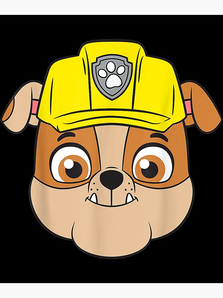 "PAW Patrol RUBBLE Face" Poster for Sale by PAMELARUBIO | Redbubble
