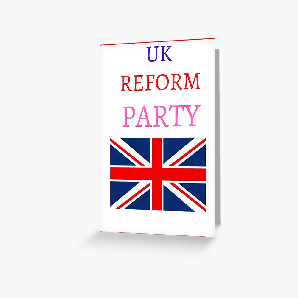 "Uk Reform Party Today " Sticker for Sale by GeePixDesign | Redbubble