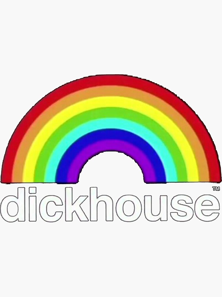 "Dickhouse" Sticker by ArtCredible | Redbubble