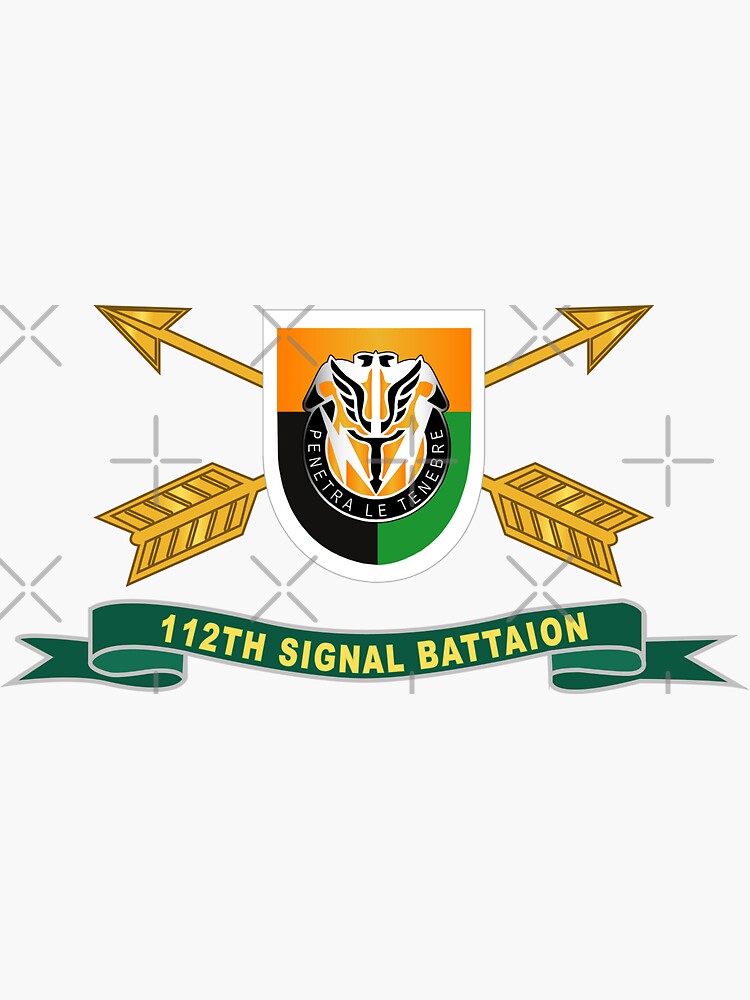 "Army - 112th Signal Battalion w SF Branch - Flash w Br - Ribbon X 300 ...