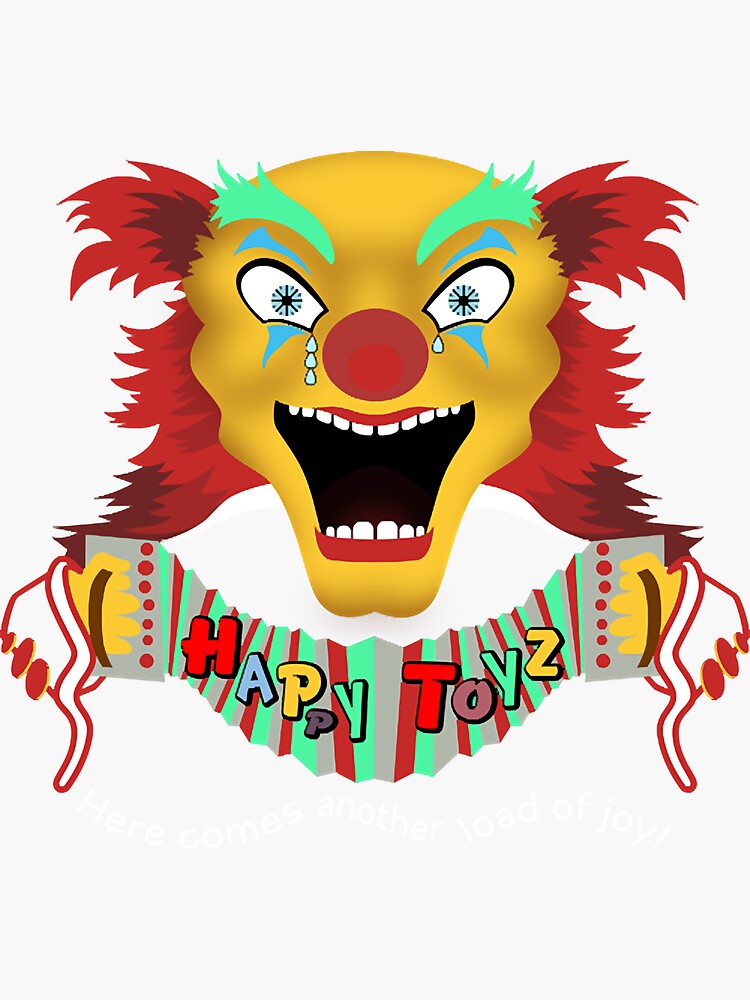 "Maximum Overdrive Happy Toyz Truck Clown T-Shirt" Sticker for Sale by ...