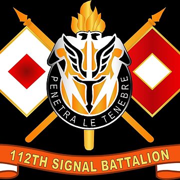 "Army - 112th Signal Battalion w Signal Branch - Br - Ribbon X 300 ...