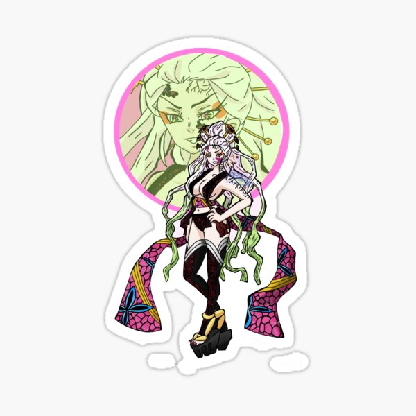 " Demon Slayer Adventure daki and gyutaro Anime Awesome" Sticker by ...