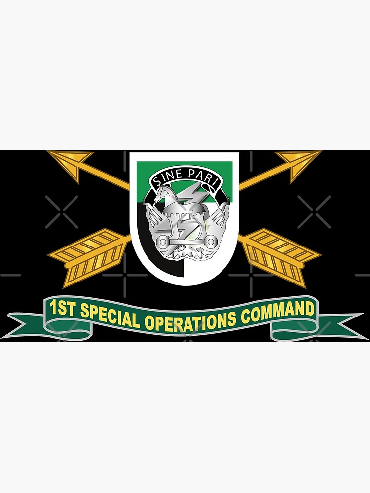 "Army -1st Special Operations Command (SOCOM) Flash w Br - Ribbon X 300 ...