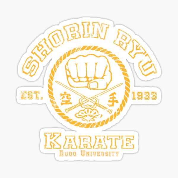 "Shorin Ryu Karate Budo University Martial Arts Design" Sticker for ...