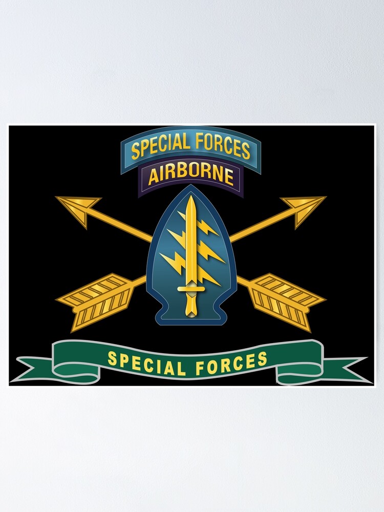 "Army - Special Forces - SSI w Tab - Br - Ribbon X 300" Poster by ...