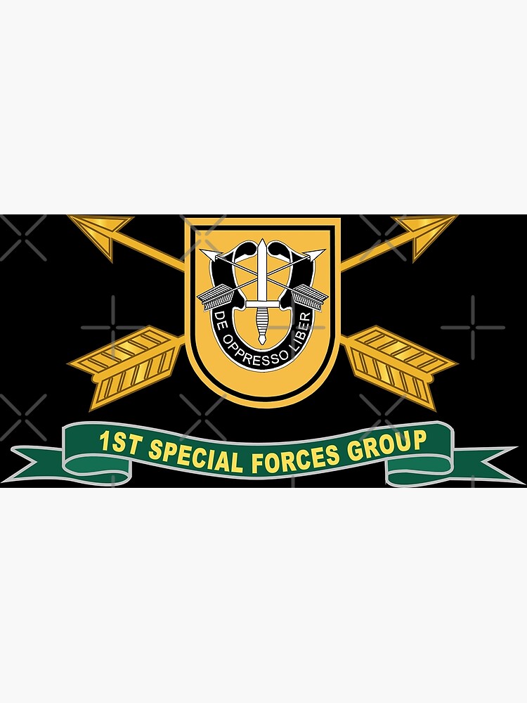 "Army - 1st Special Forces Group - Flash w Br - Ribbon X 300" Poster ...