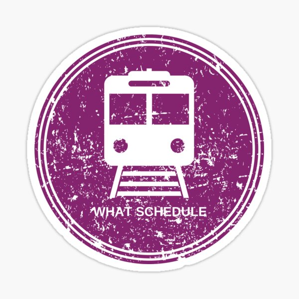 "Commuter Rail Can't Tell Time" Sticker by tthemusical | Redbubble