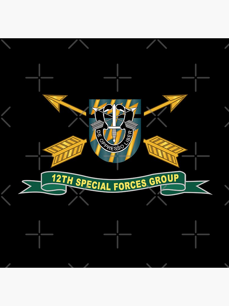 "Army - 12th Special Forces Group - Flash w Br - Ribbon X 300" Clock ...