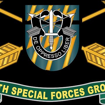 "Army - 12th Special Forces Group - Flash w Br - Ribbon X 300" Cap for ...