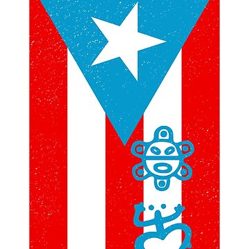 Lámina fotográfica for Sale con la obra «Puerto Rico Bandera Sol Coqui ...