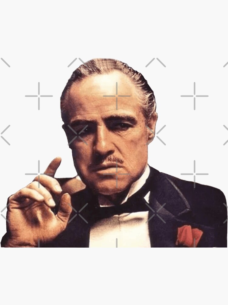 "Don Vito Corleone" Sticker for Sale by yeahiranian | Redbubble
