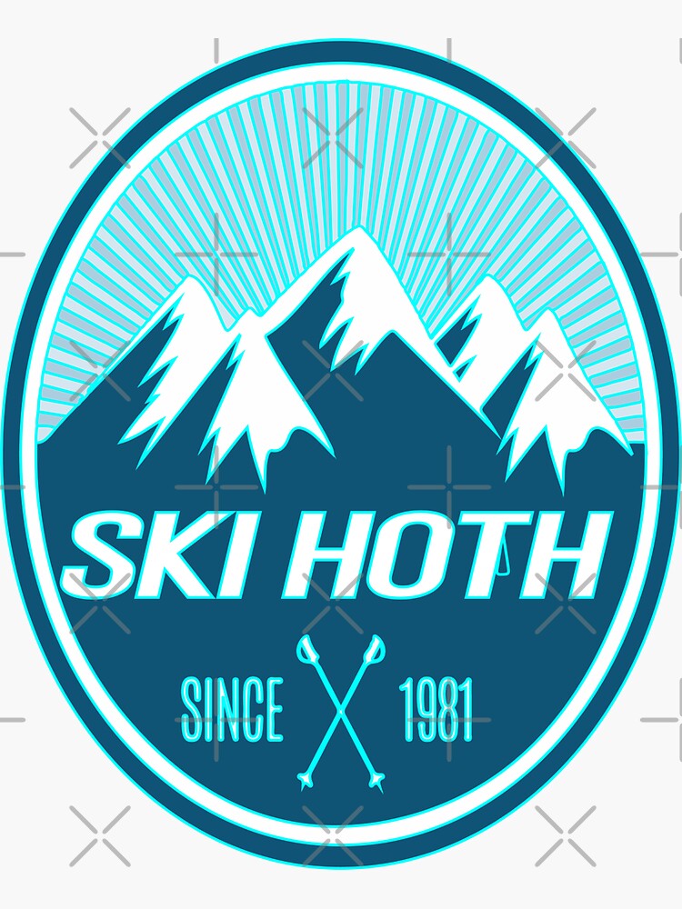 "Ski Hoth" Sticker by thepapercrane1 | Redbubble