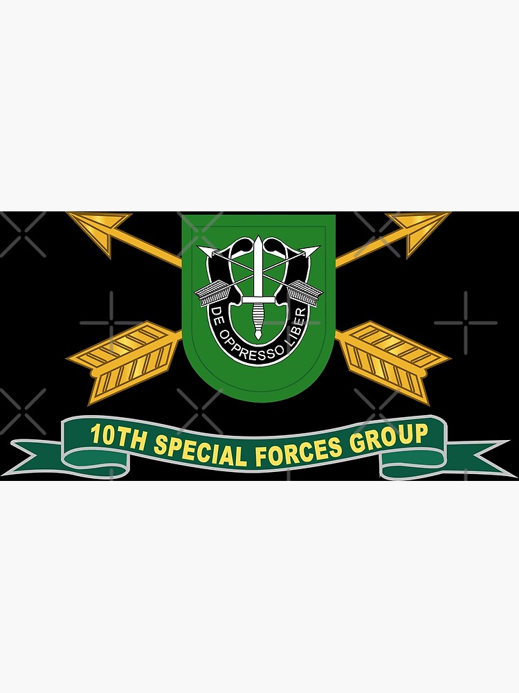 "Army - 10th Special Forces Group - Flash w Br - Ribbon X 300" Poster ...