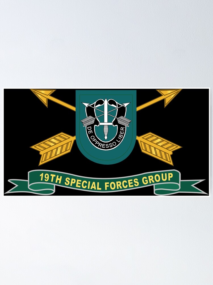 "Army - 19th Special Forces Group - Flash w Br - Ribbon X 300" Poster ...