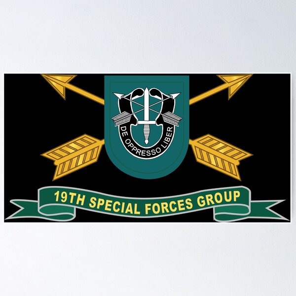 "Army - 19th Special Forces Group - Flash w Br - Ribbon X 300" Poster ...