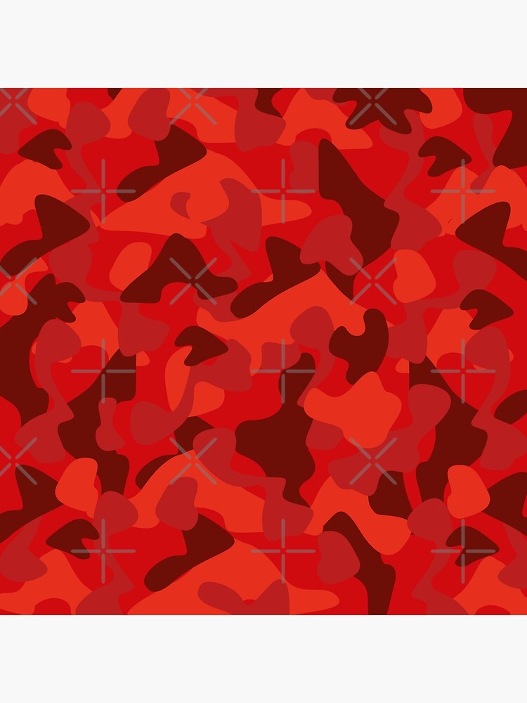"Red Camouflage Patterns" Poster for Sale by StencilsPrint | Redbubble