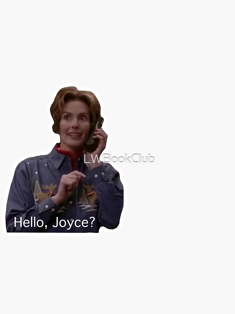 "Hello Joyce" Sticker by LWBookClub | Redbubble