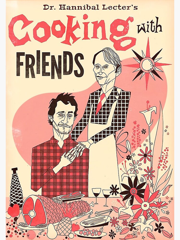 "Hannibal Cookbook Poster" Sticker by duplessisjo | Redbubble