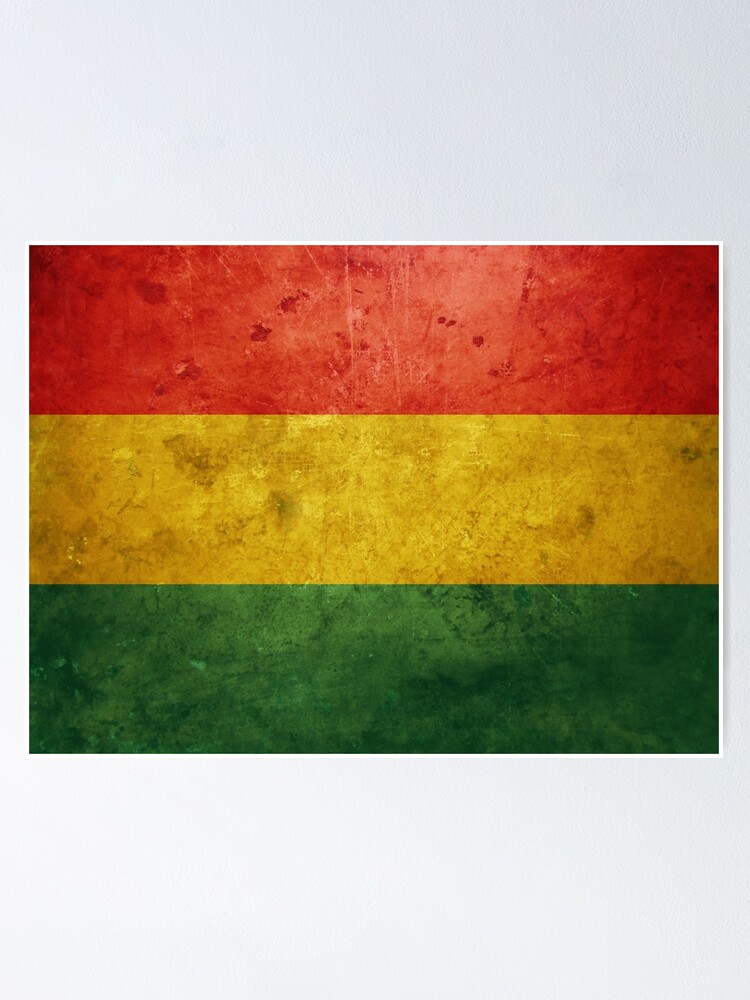 "Distressed Rasta Flag" Poster for Sale by WesternExposure | Redbubble