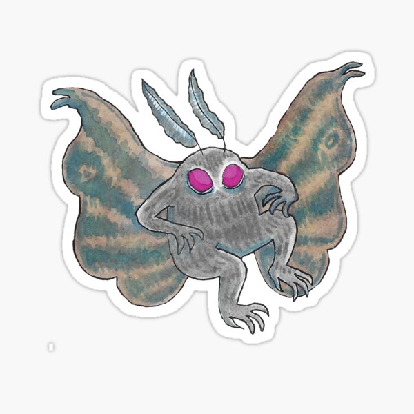 "Cute Mothman" Sticker for Sale by Egertron | Redbubble