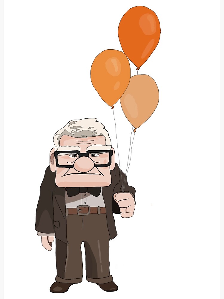 "Carl from Up" Sticker for Sale by prettyodd04 | Redbubble