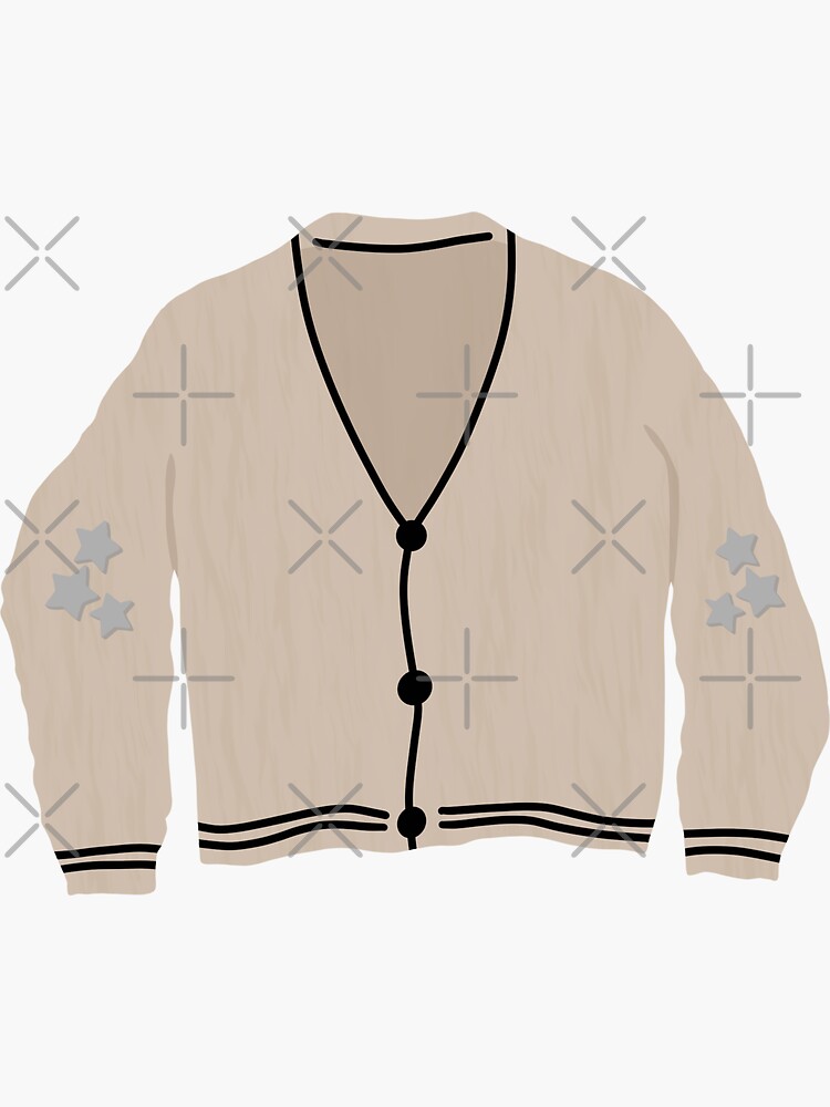 "Cardigan Icon" Sticker for Sale by taylorstycoon | Redbubble