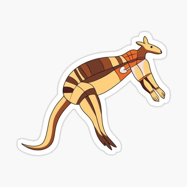 "australian aboriginal art kangaroo" Sticker by Rokia8 | Redbubble