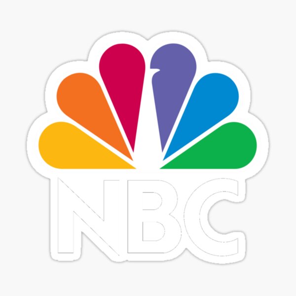 "NBC Logo - White Essential T-Shirt" Sticker by NiklasSmokrovic | Redbubble
