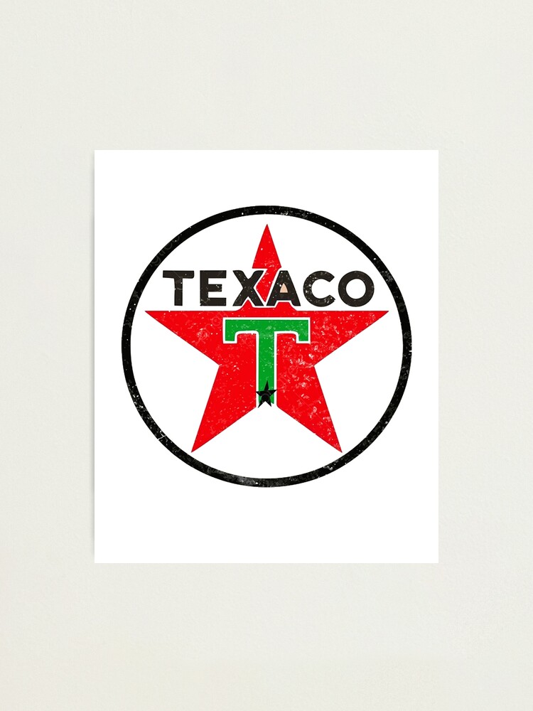 "vintage texaco Enseigne vintage Texaco sticker" Photographic Print for ...