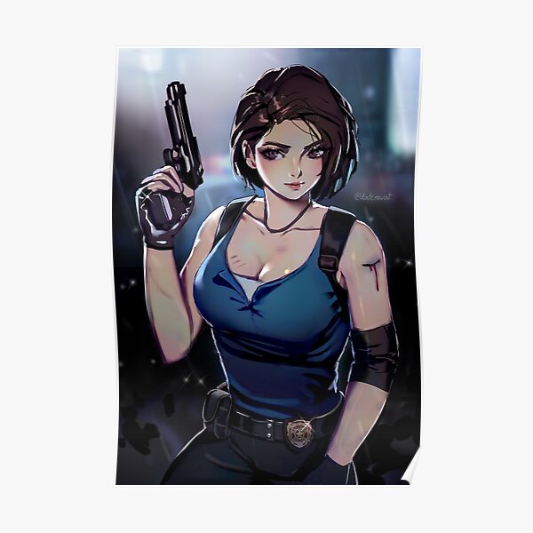 "Jill Valentine" Poster for Sale by dat-cravat | Redbubble