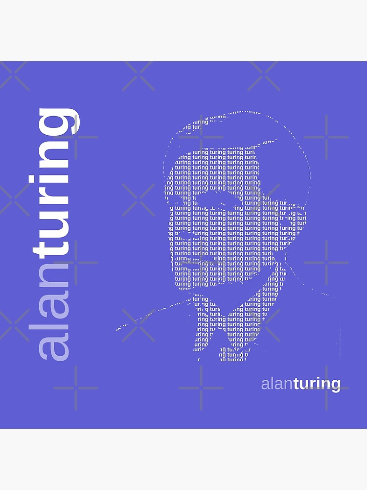 Póster «Póster tipográfico de Alan Turing (púrpura)» de CMYKStudio ...