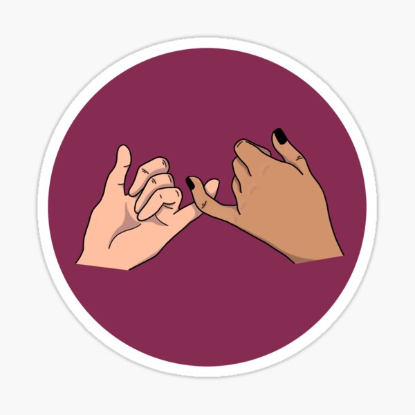 "4C Pinky Promise" Sticker by HannahReeStudio | Redbubble