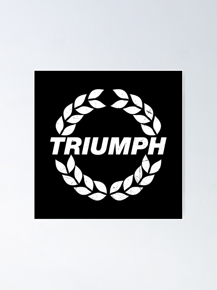 " Triumph Car emblem distressed" Poster by VikingZen | Redbubble