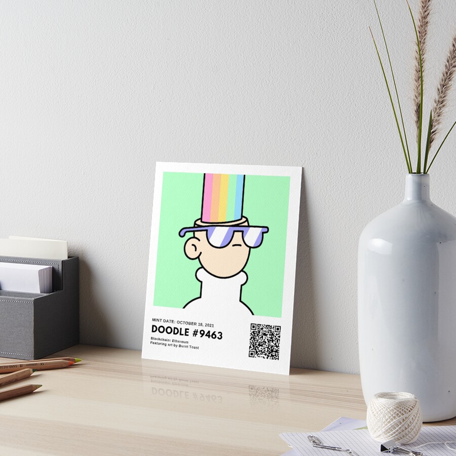 "Doodle #9463 NFT QR code" Art Board Print by Digitalassetart | Redbubble