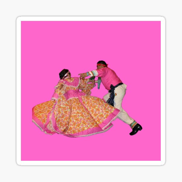 "Vamos a Bailar en Rosa" Sticker for Sale by AliCatOriginals | Redbubble