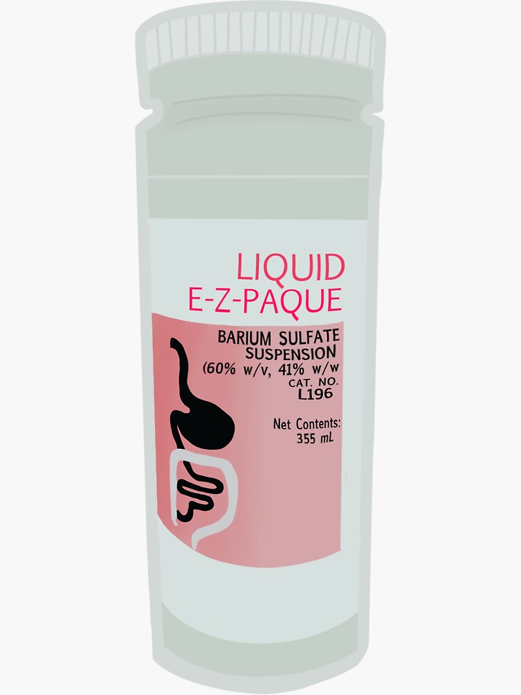 "Barium" Sticker for Sale by RadTechRiegel | Redbubble