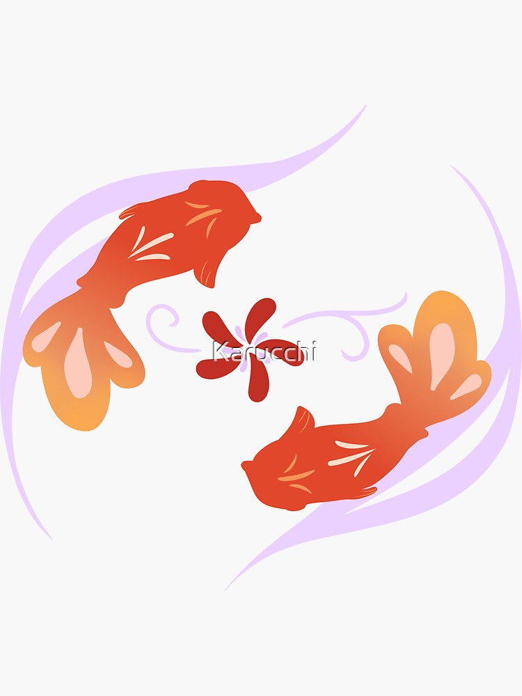 "Yoimiya Design " Sticker by Karucchi | Redbubble