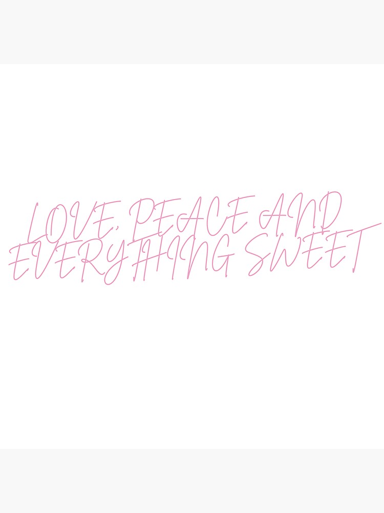 "everything sweet>" Sticker for Sale by ShopSolange | Redbubble