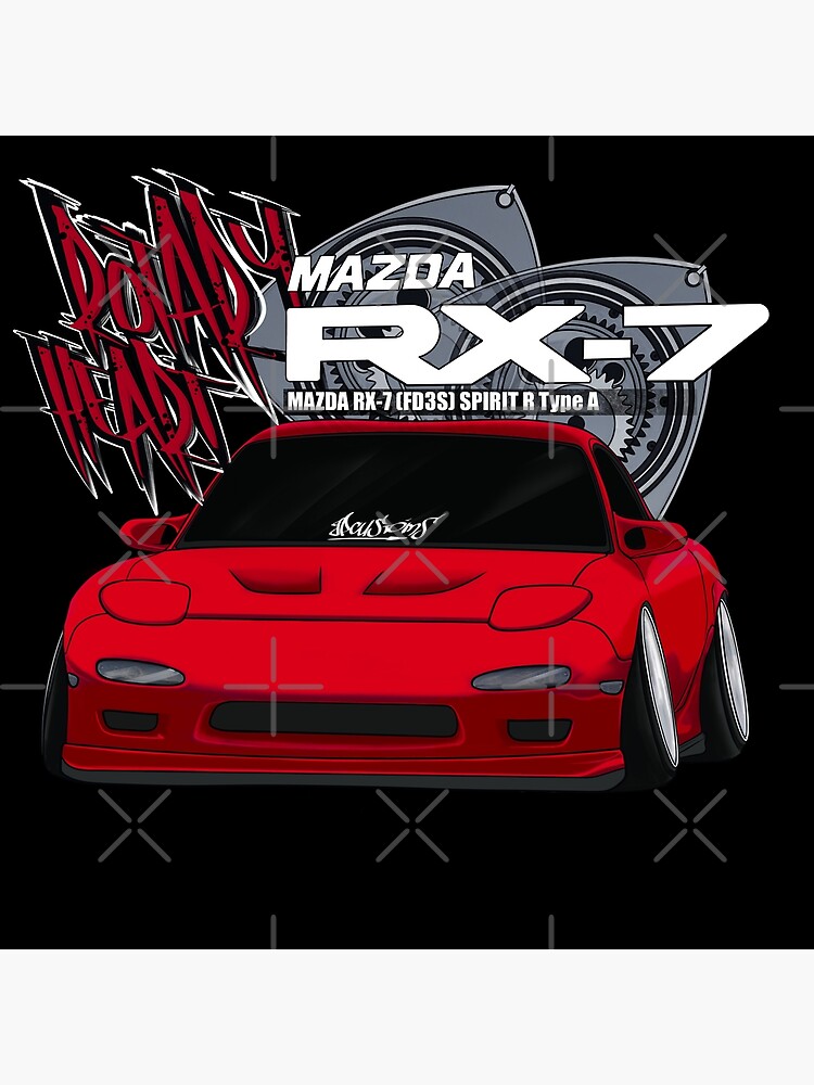 "Stance RX-7 FD3S Spirit R" Poster for Sale by JDMCarStuff | Redbubble