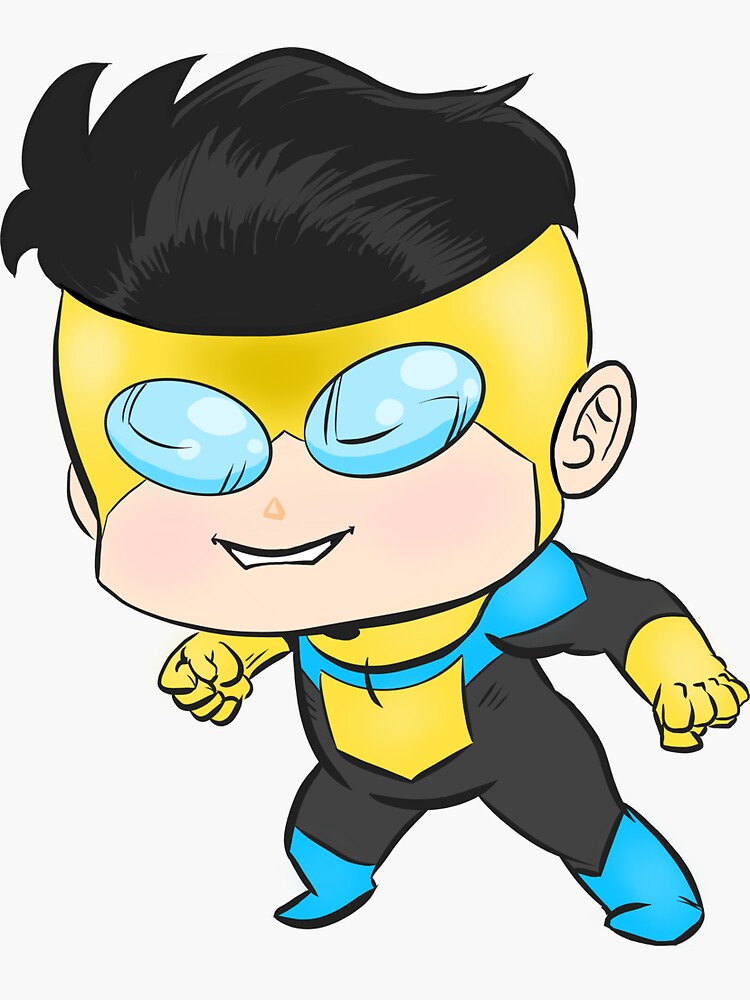 "chibi invincible" Sticker by Jamonred | Redbubble