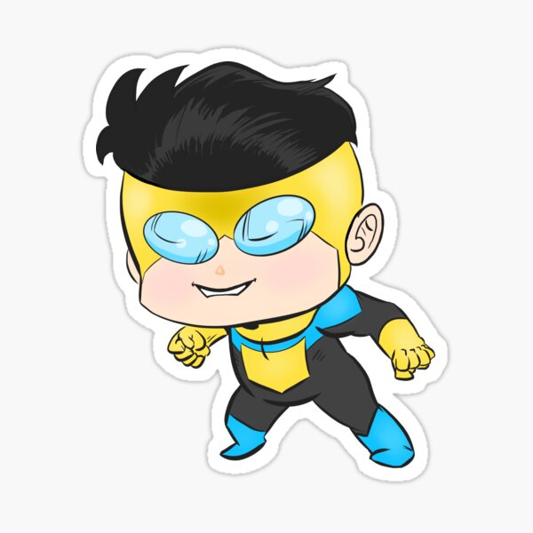 "chibi invincible" Sticker by Jamonred | Redbubble