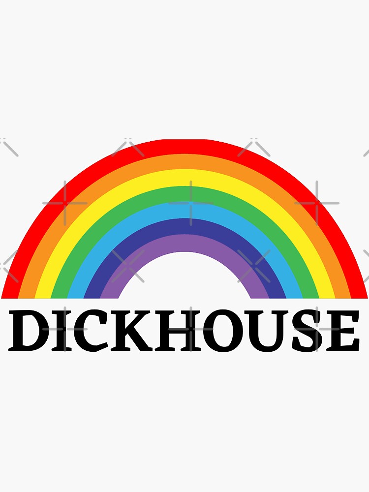 "Dickhouse" Sticker for Sale by Fashion-Touch | Redbubble