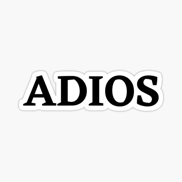 "Adios Vintage Quote" Sticker by AppareIIndustry | Redbubble
