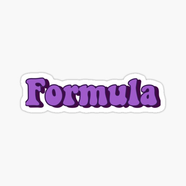 "Formula" Sticker by annaferarts | Redbubble