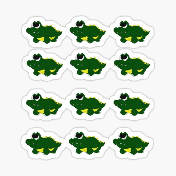 "Cute Baby Alligator" Sticker for Sale by Gemspider | Redbubble