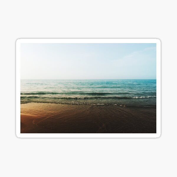 "The sea and beach during golden hour in Chaboksar. " Sticker for Sale ...