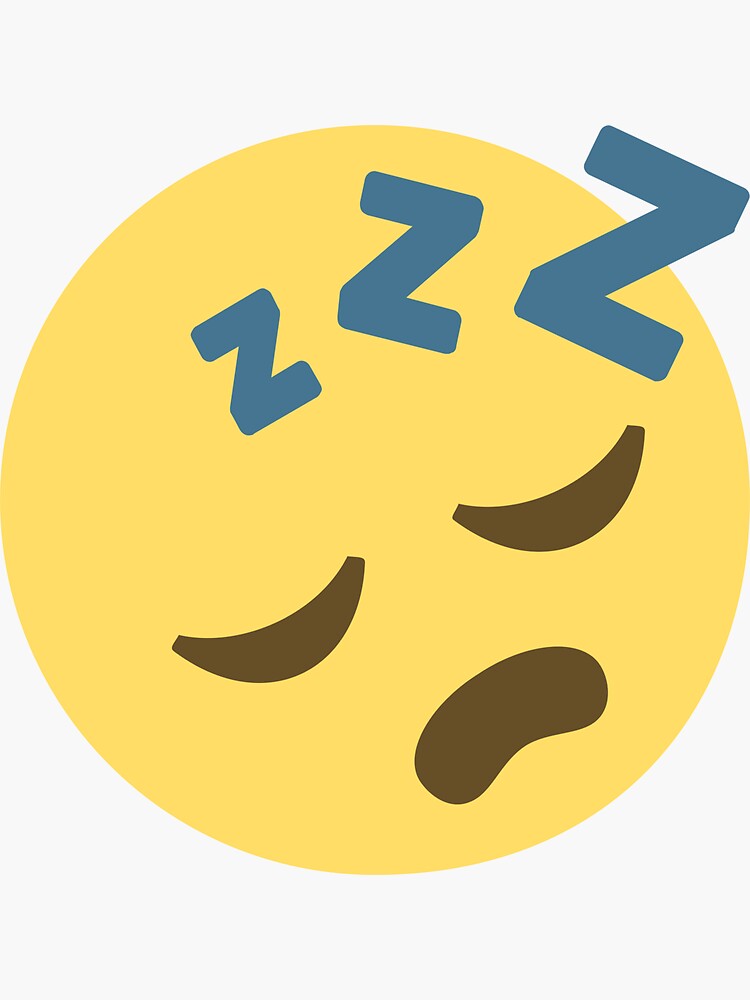 "Tired Sleep Sleeping Bed ZZZ Dream Lazy" Sticker by roarr | Redbubble